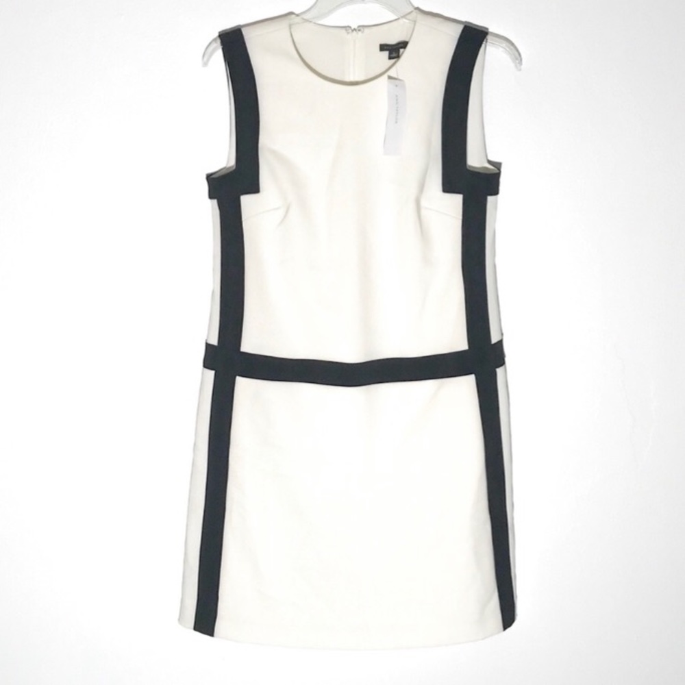 Black And White Mod Shift Dress - Gem